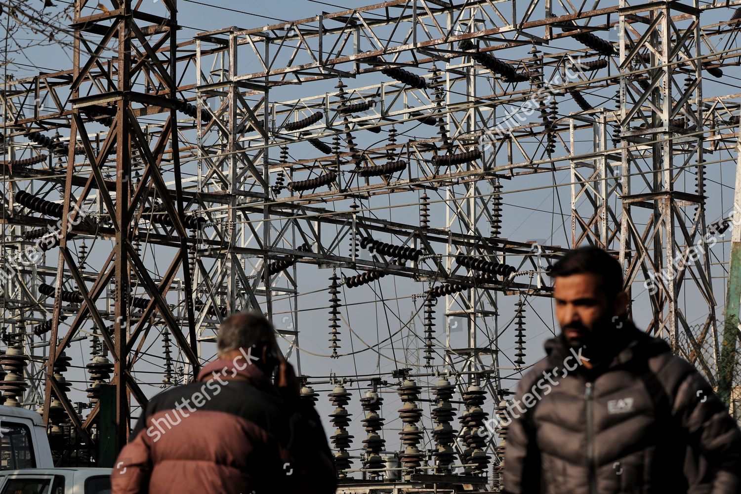 Employee Pdd Near Electricity Grid Station Editorial Stock Photo ...