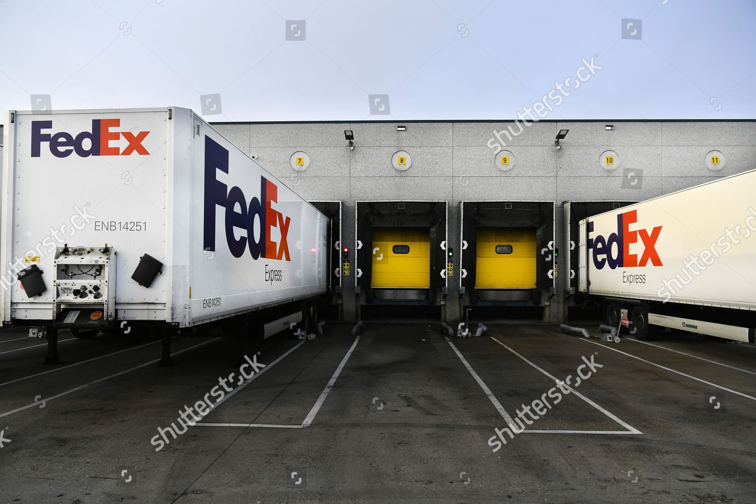 Trailers Fedex Express Sorting Center Venlo Editorial Stock Photo ...
