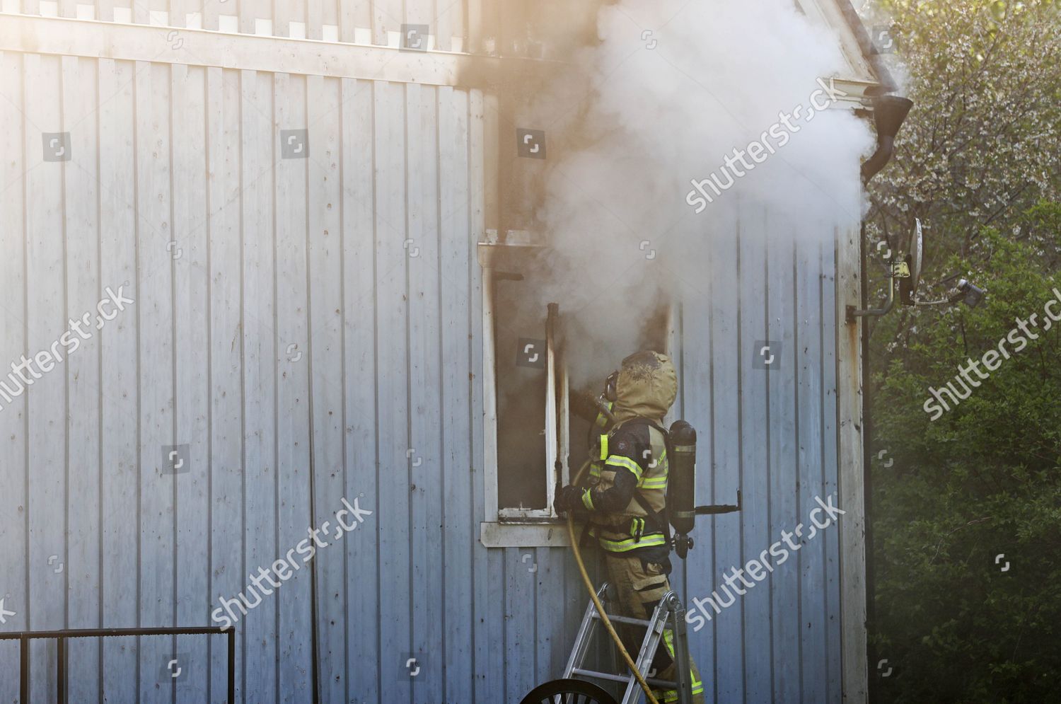 Smoke Diver Smoke Rescue Service By Editorial Stock Photo - Stock Image ...