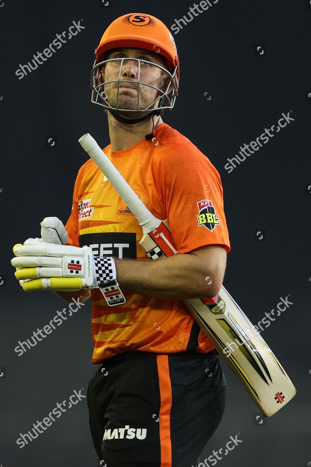 Mitchell Marsh Scorchers Reacts Being Dismissed Editorial Stock Photo ...