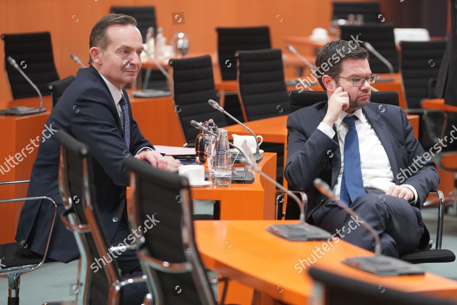Volker Wissing L Marco Buschmann Cabinet Editorial Stock Photo - Stock ...