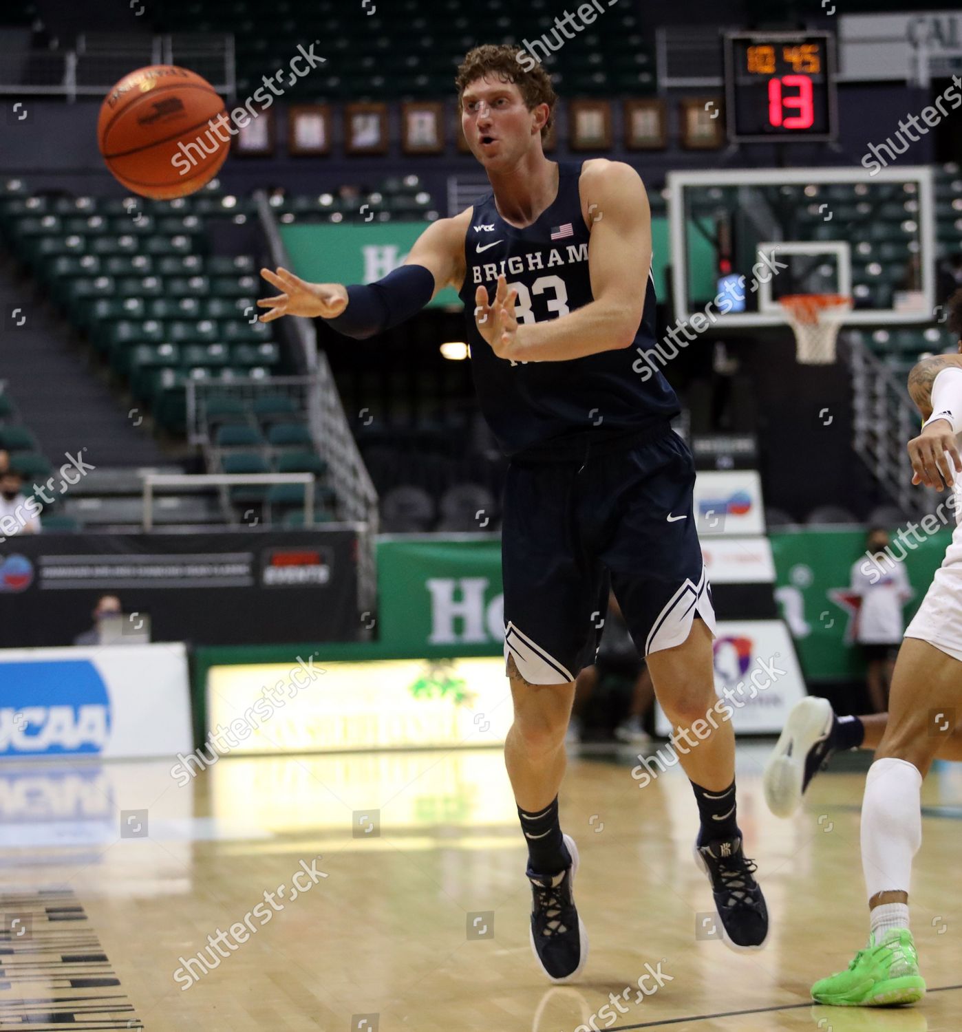 Brigham Young Cougars Forward Caleb Lohner Editorial Stock Photo ...