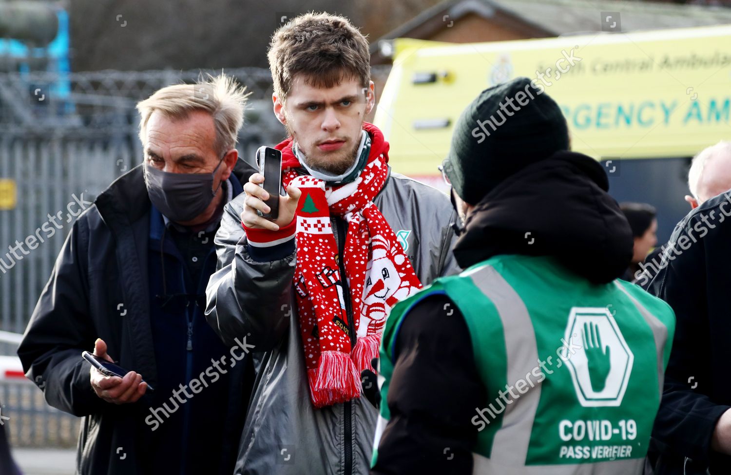 Fans Arrive Through Covid Pass Entry Editorial Stock Photo - Stock ...