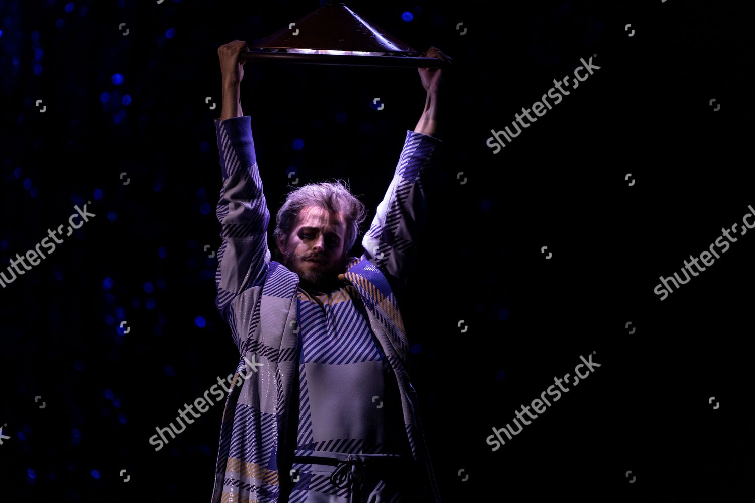 ALEXIS VIGNEAULT PERFORMS AERIAL LAMP ACT Editorial Stock Photo - Stock ...