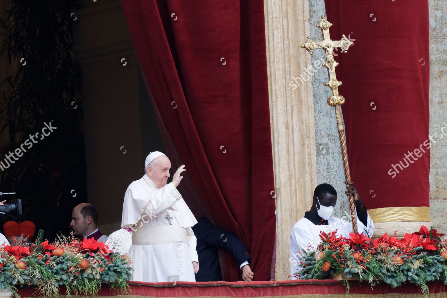 Pope Francis Looks Crowd Before Delivering Editorial Stock Photo ...