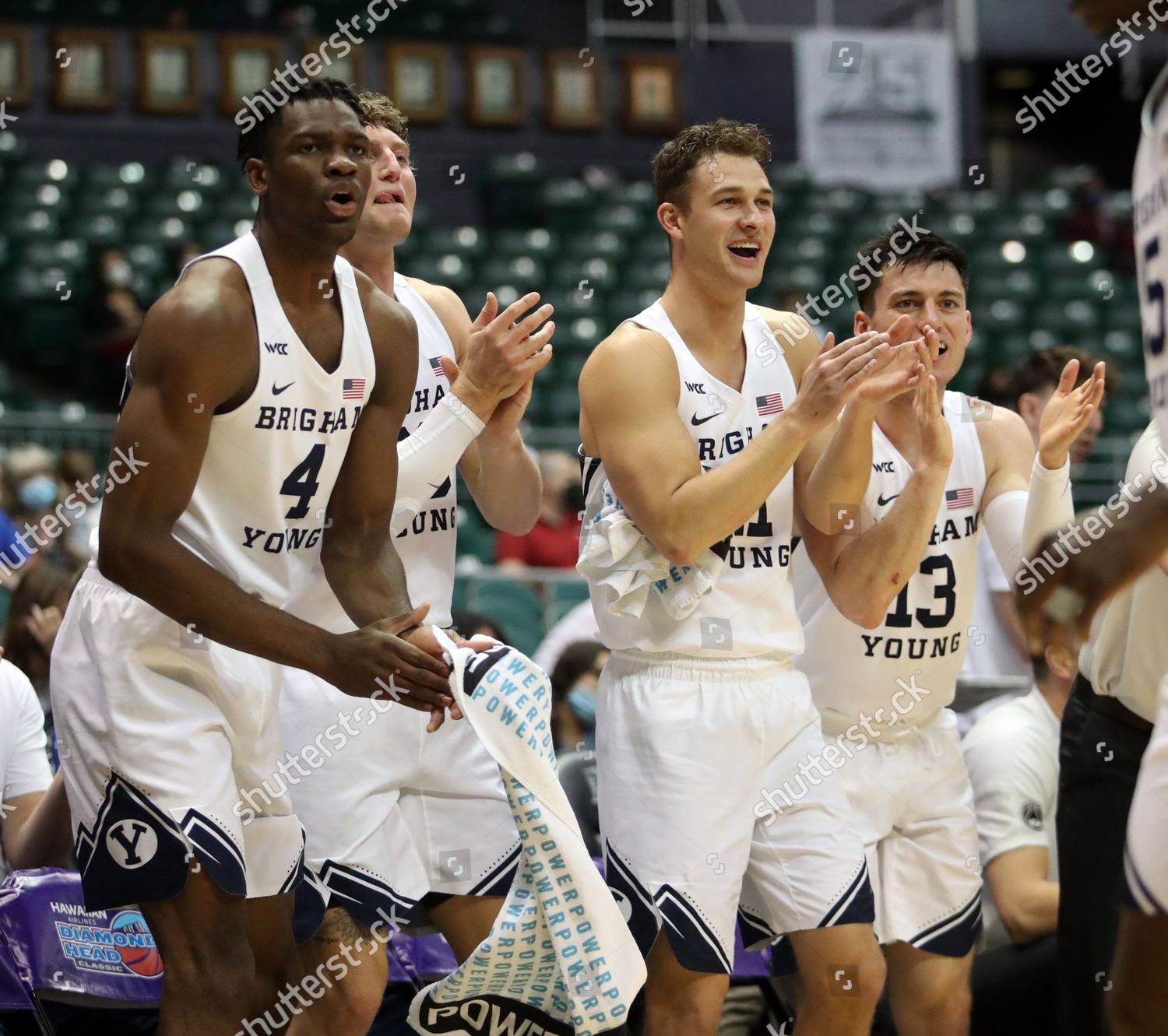 Byu Players Celebrate During Game Between Editorial Stock Photo - Stock ...