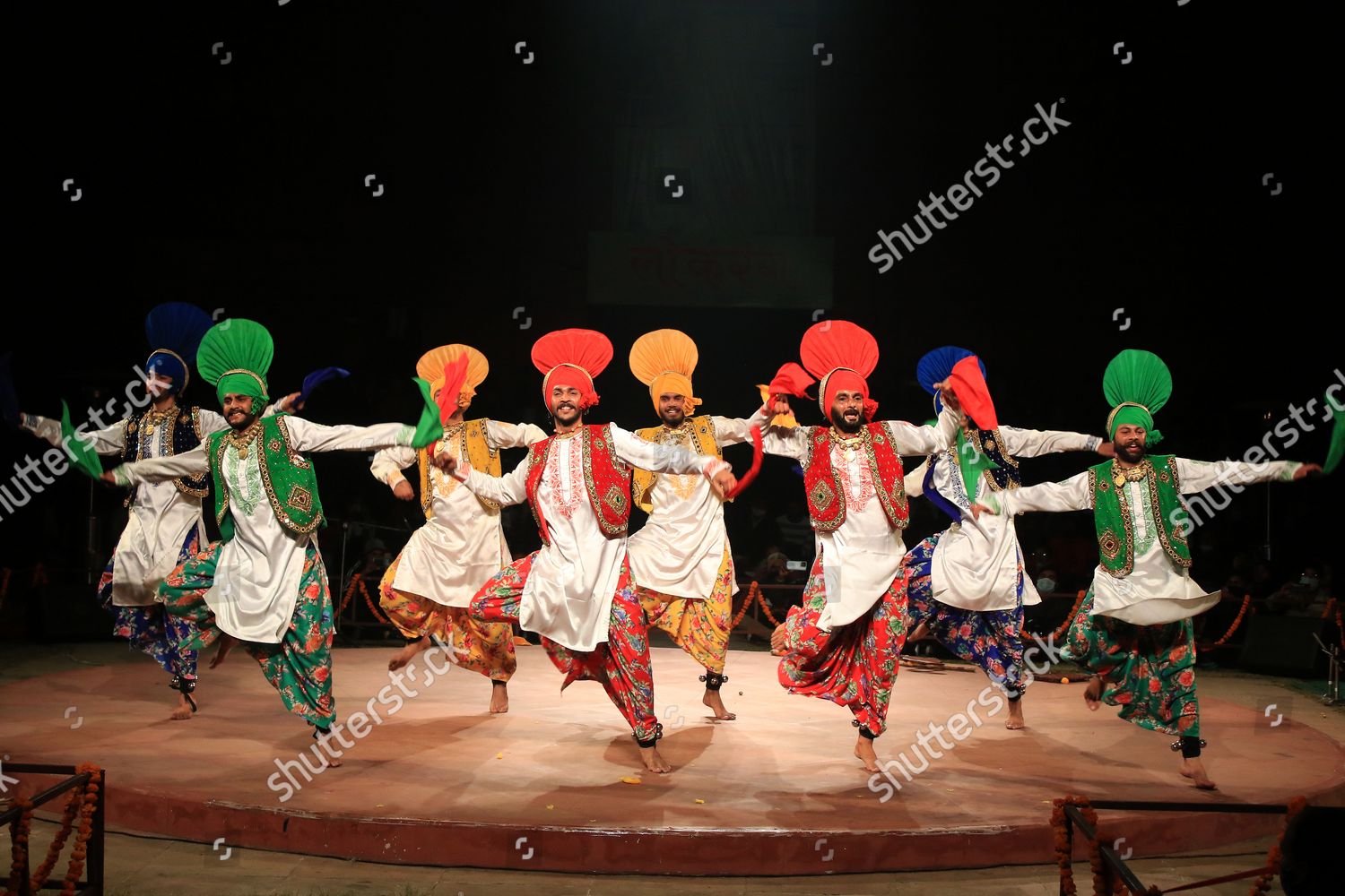 Artists Punjab Region Perform Traditional Bhangra Editorial Stock Photo ...