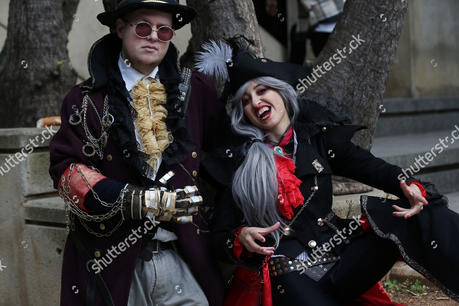 Performers Comic Costumes Pose Photos During Editorial Stock Photo ...