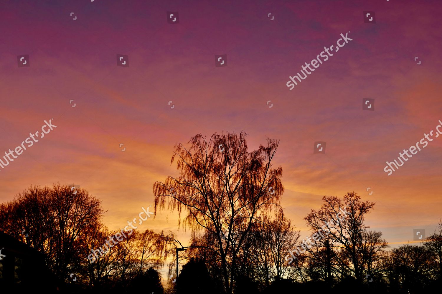 Pretty Pastel Skies Last Light Editorial Stock Photo - Stock Image ...
