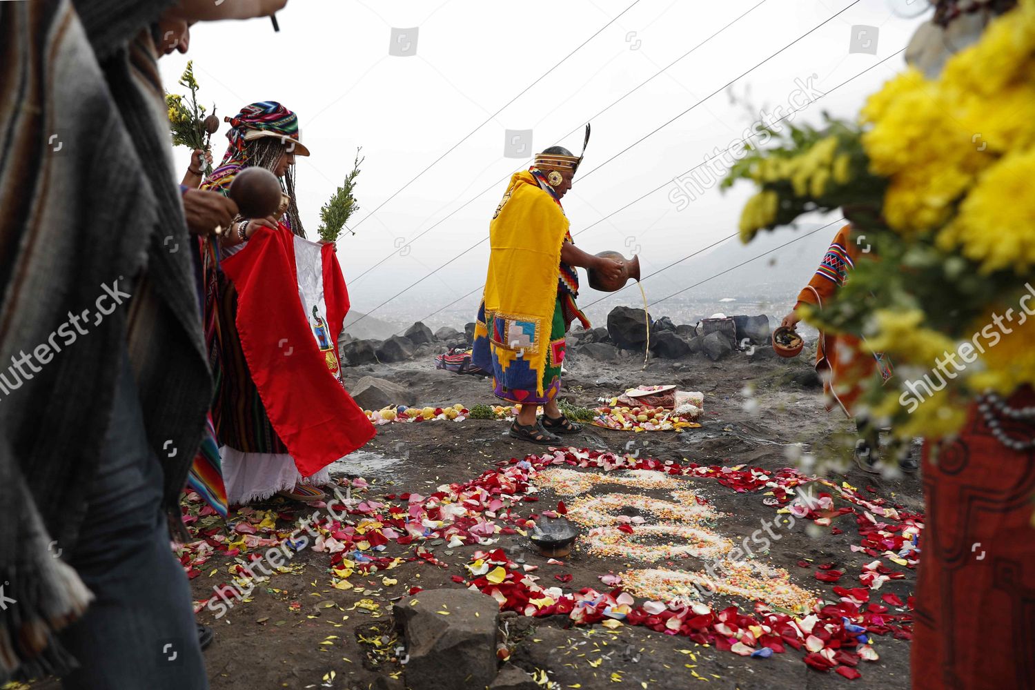 Peruvian Shamans Healers Perform Ceremony Which Editorial Stock Photo ...