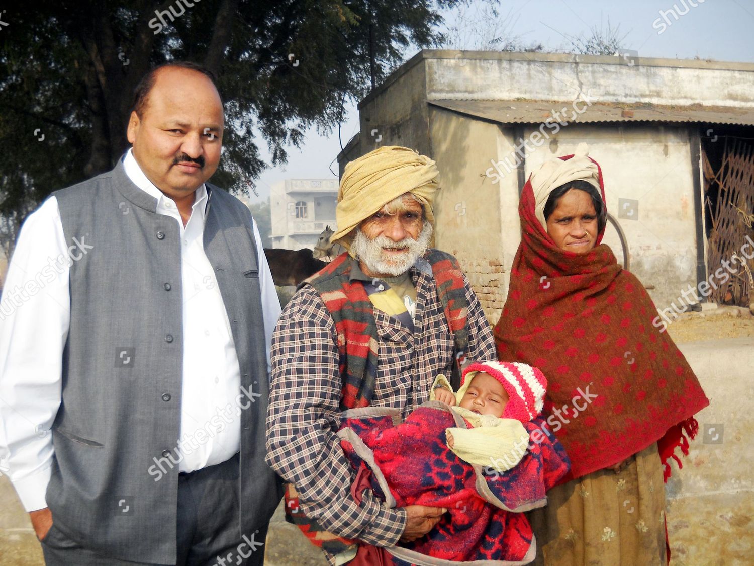 Ramajit Raghav Wife Shakuntala Their New Editorial Stock Photo - Stock ...