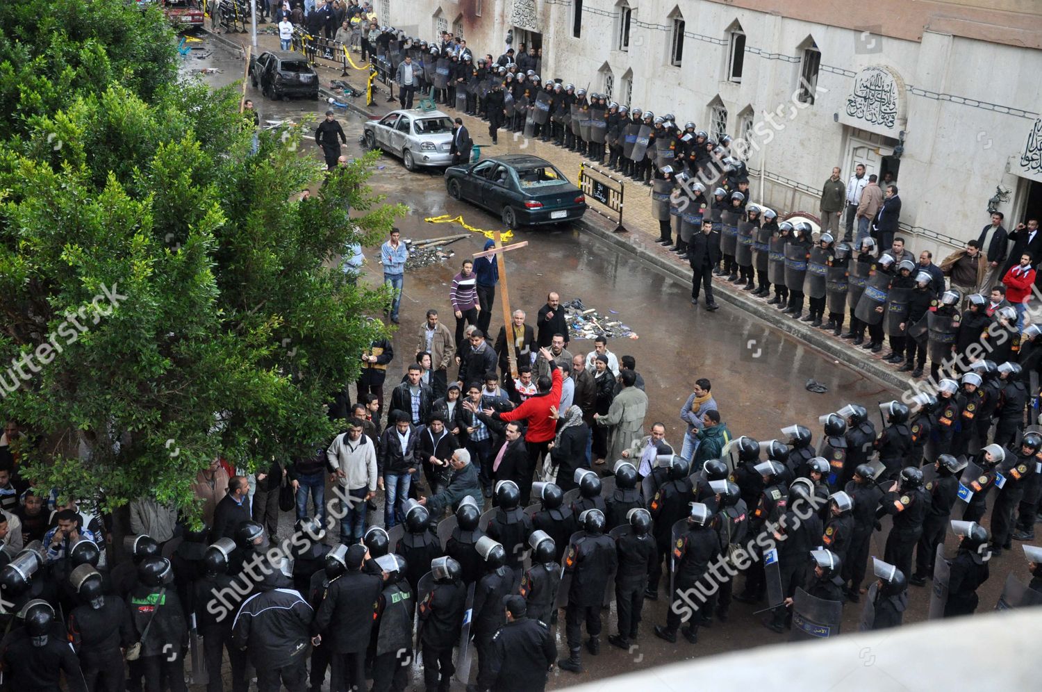 Riot Police Try Prevent Clashes Between Editorial Stock Photo - Stock ...