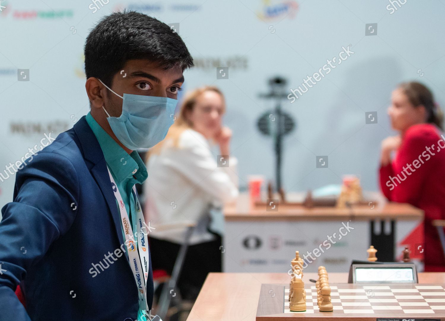 Dommaraju Gukesh Ind During Fide Chess Editorial Stock Photo - Stock ...