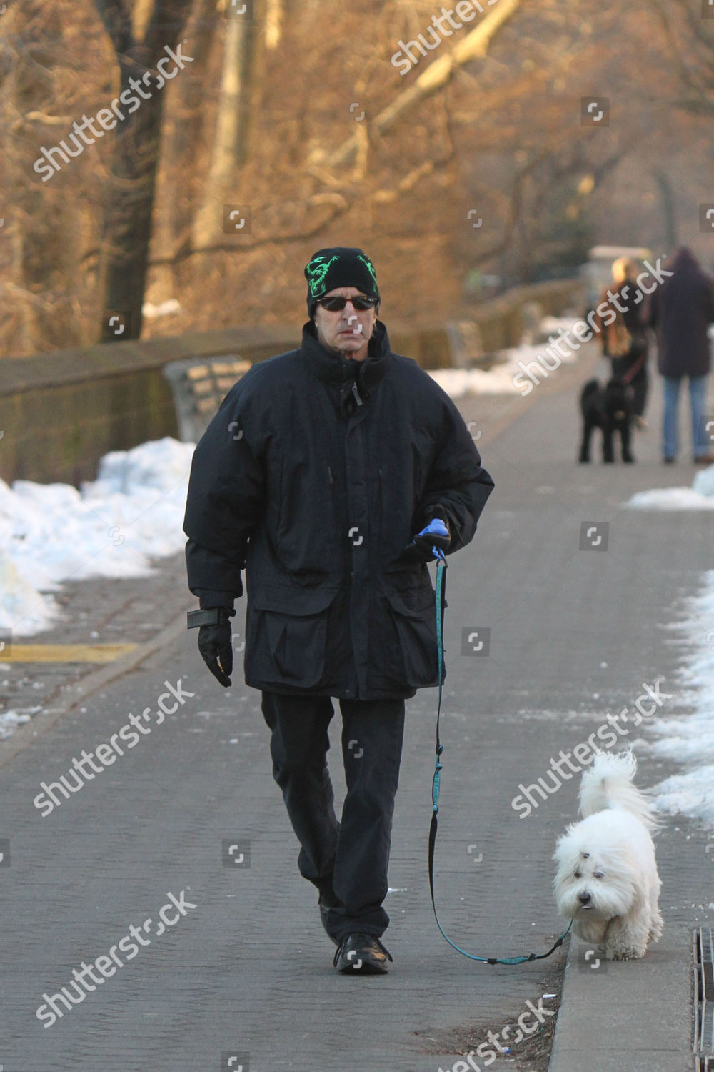 Michael Douglas His Dog Figaro Editorial Stock Photo - Stock Image ...
