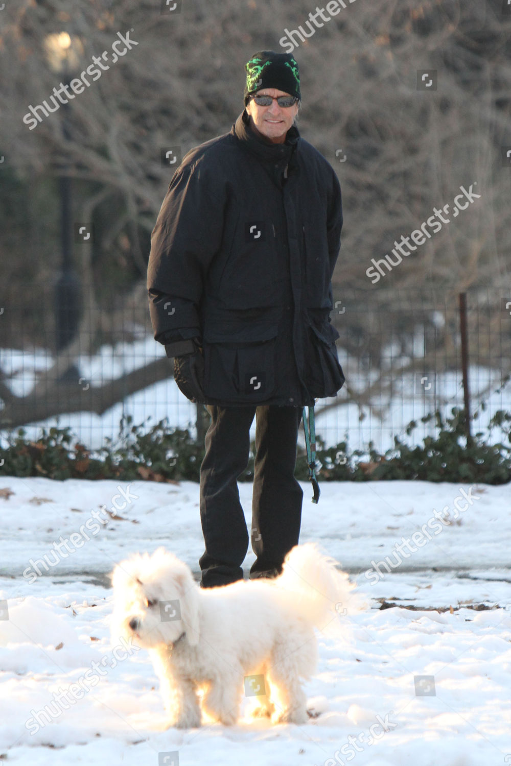 Michael Douglas His Dog Figaro Editorial Stock Photo - Stock Image ...