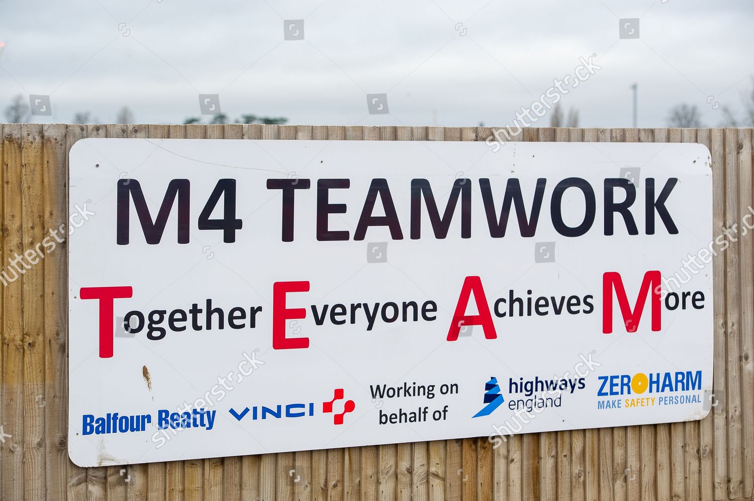 M4 Construction Workers Were Still Away Editorial Stock Photo - Stock ...