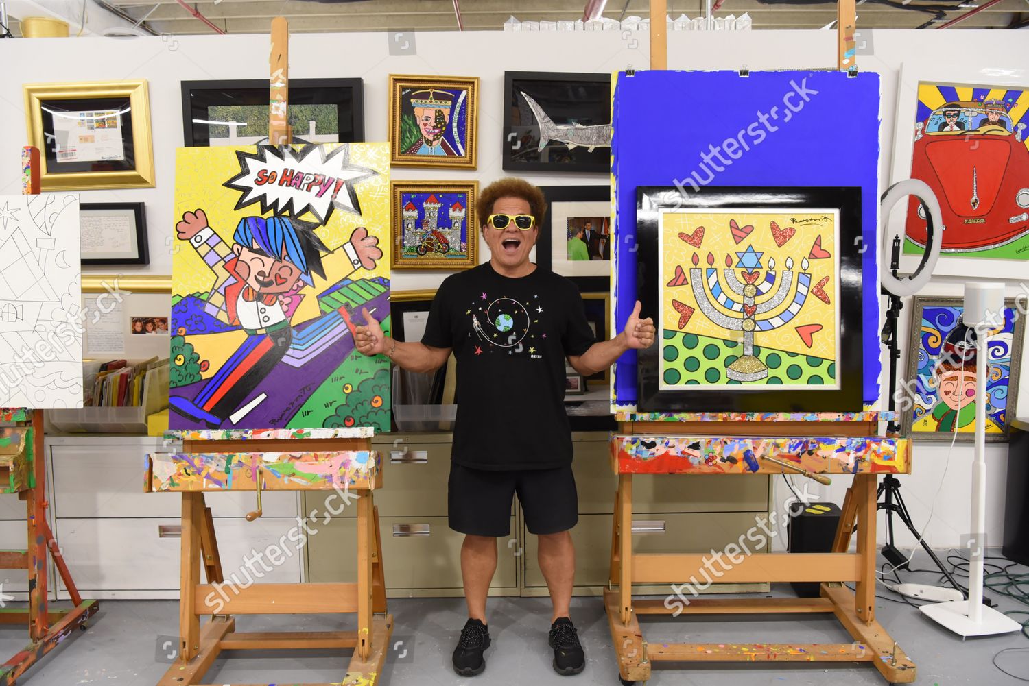 Exclusive Brazilian Artist Romero Britto His Editorial Stock Photo ...