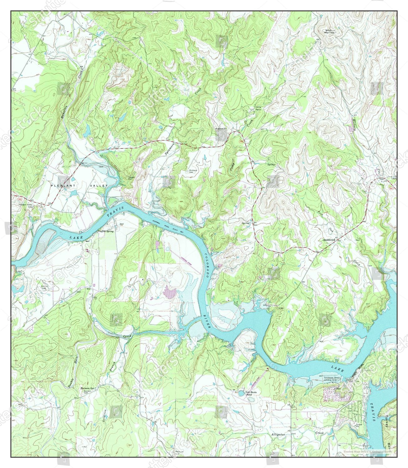 Usa Timeless Maps Smithwick Texas Map Editorial Stock Photo - Stock ...