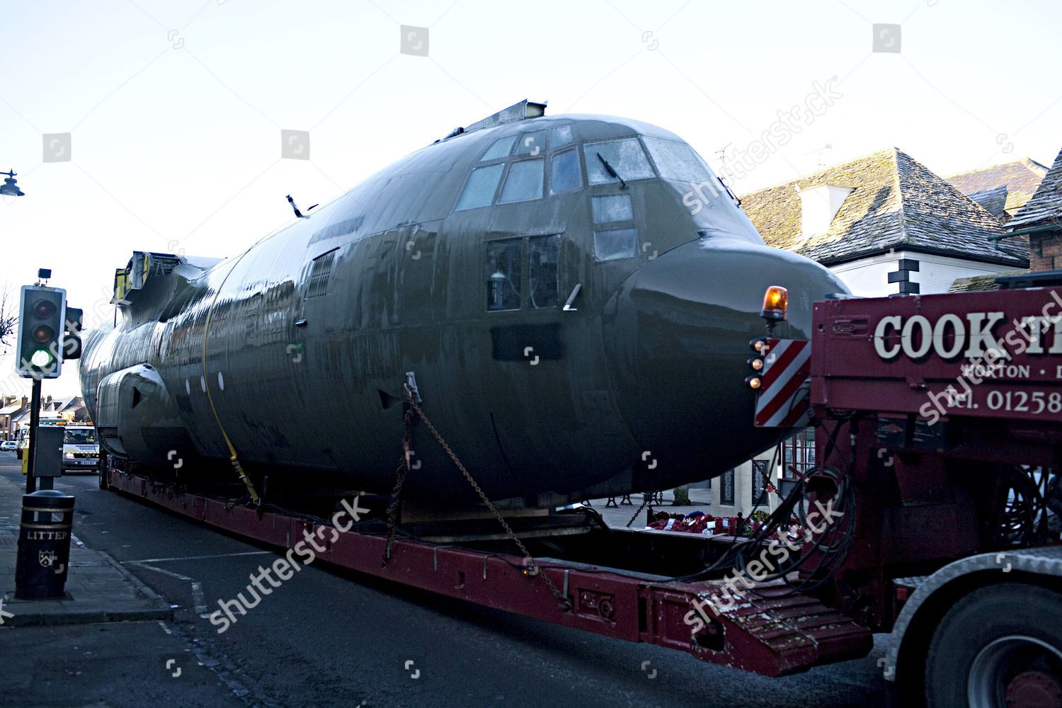 Hercules C130 Aircraft Fuselage Makes Way Editorial Stock Photo - Stock ...