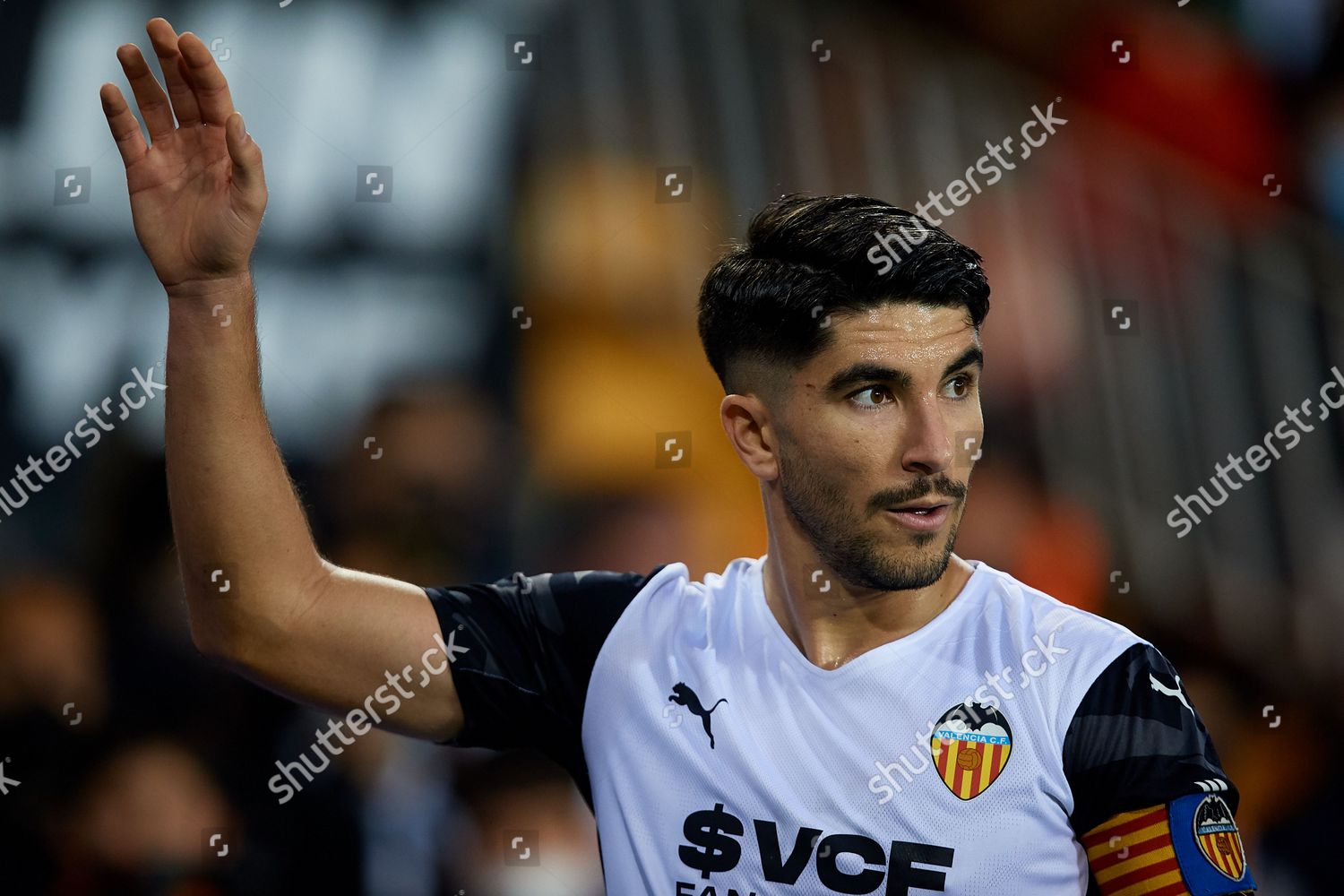 Carlos Soler Valencia Cf Reacts During Editorial Stock Photo - Stock ...