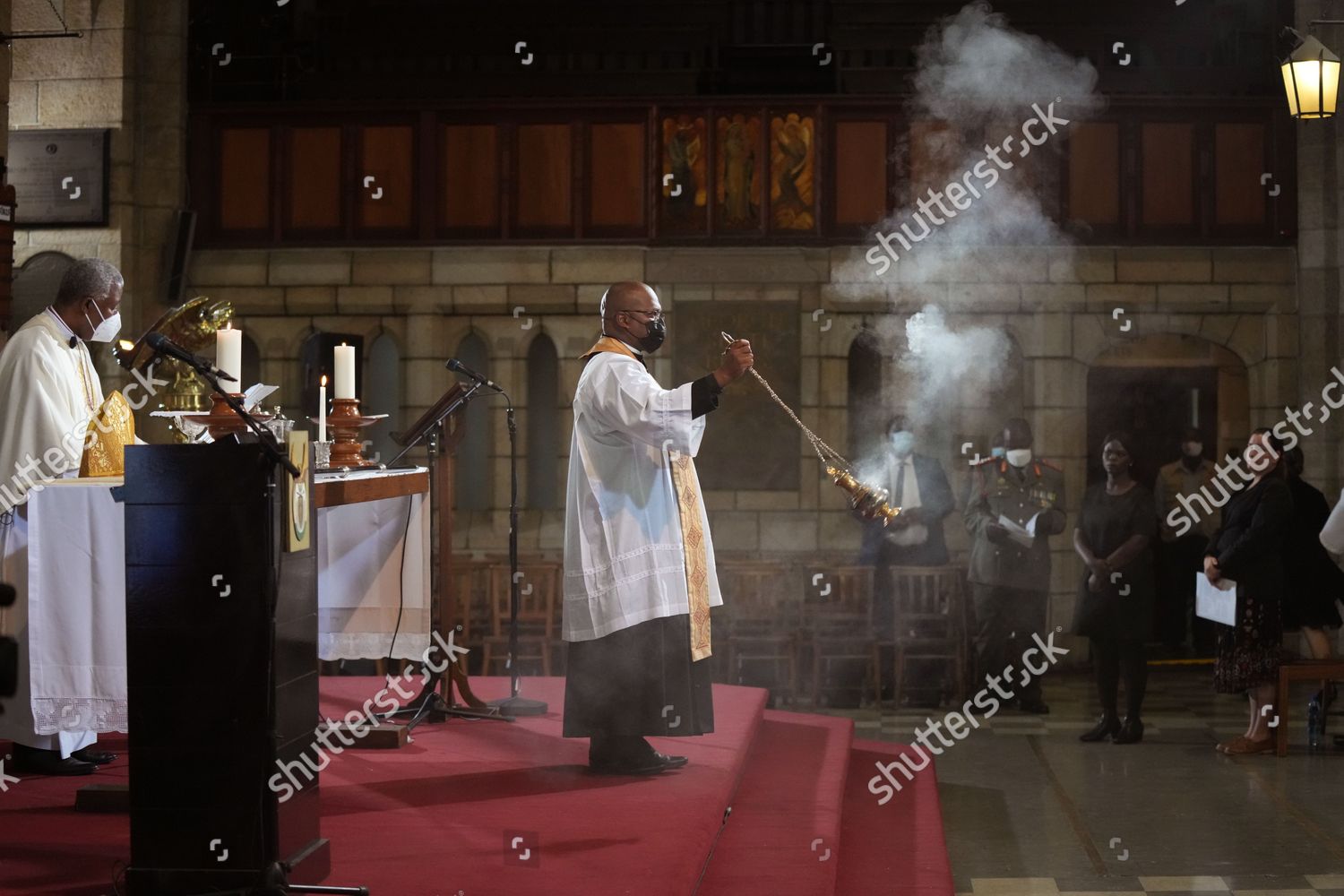 Eucharist Ritual Performed By Members Clergy Editorial Stock Photo ...