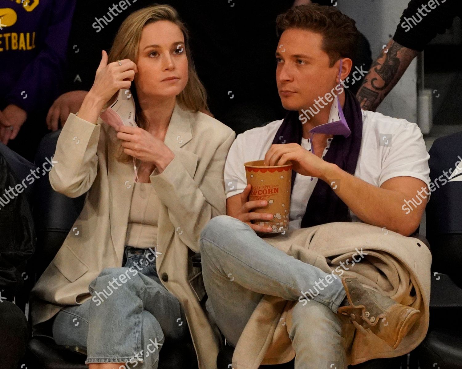 Brie Larson Attends Game Between Portland Editorial Stock Photo - Stock ...