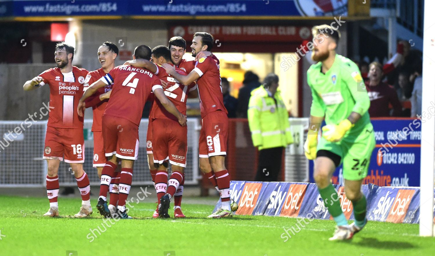 Ashley Nadesan Crawley Mobbed After Scoring Editorial Stock Photo ...