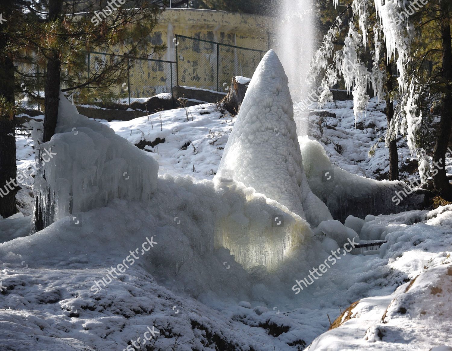 Huge Inverted Icicle Created By Water Editorial Stock Photo - Stock ...