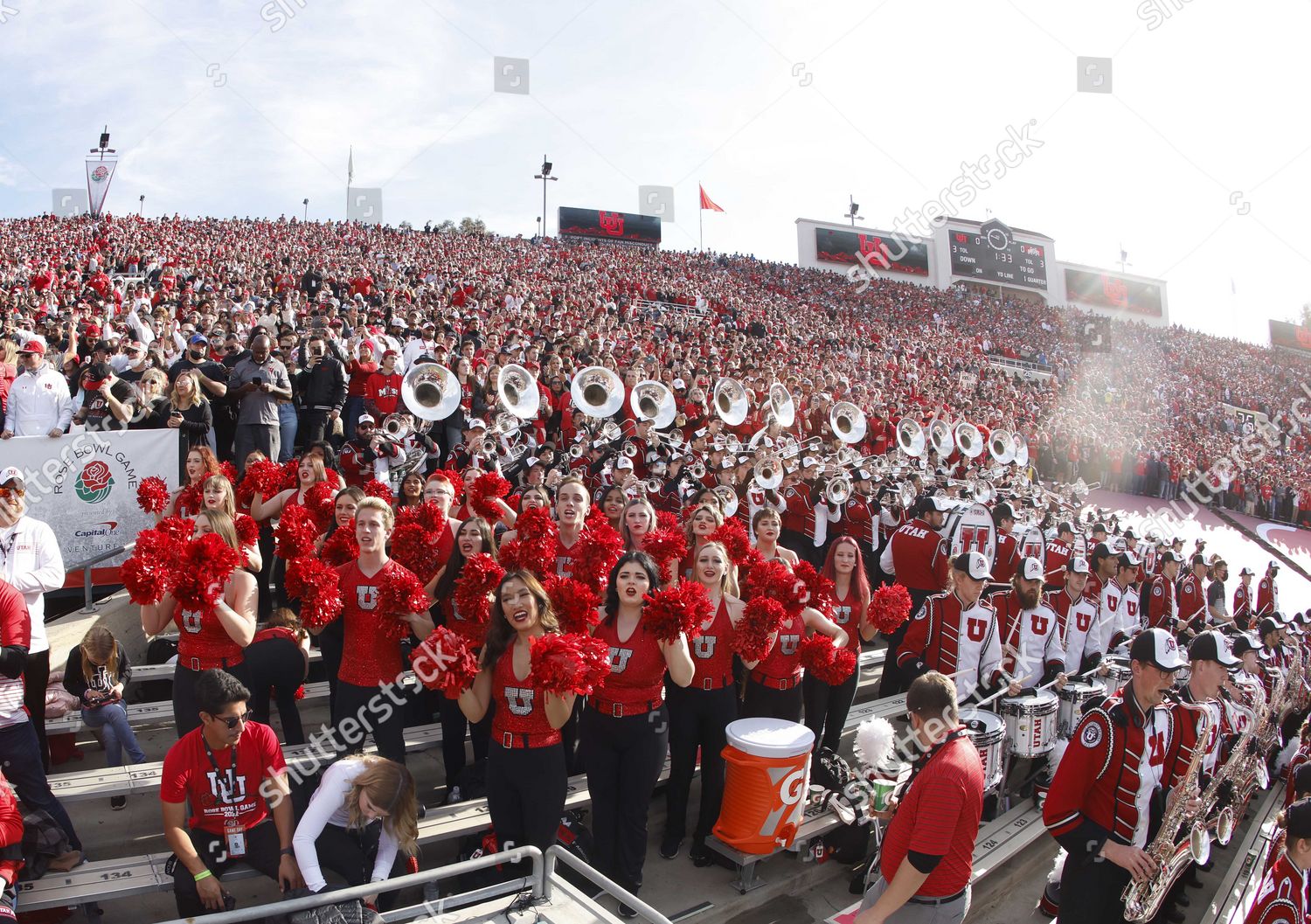 Utah Utes Band Cheerleaders Prior Rose Editorial Stock Photo - Stock ...
