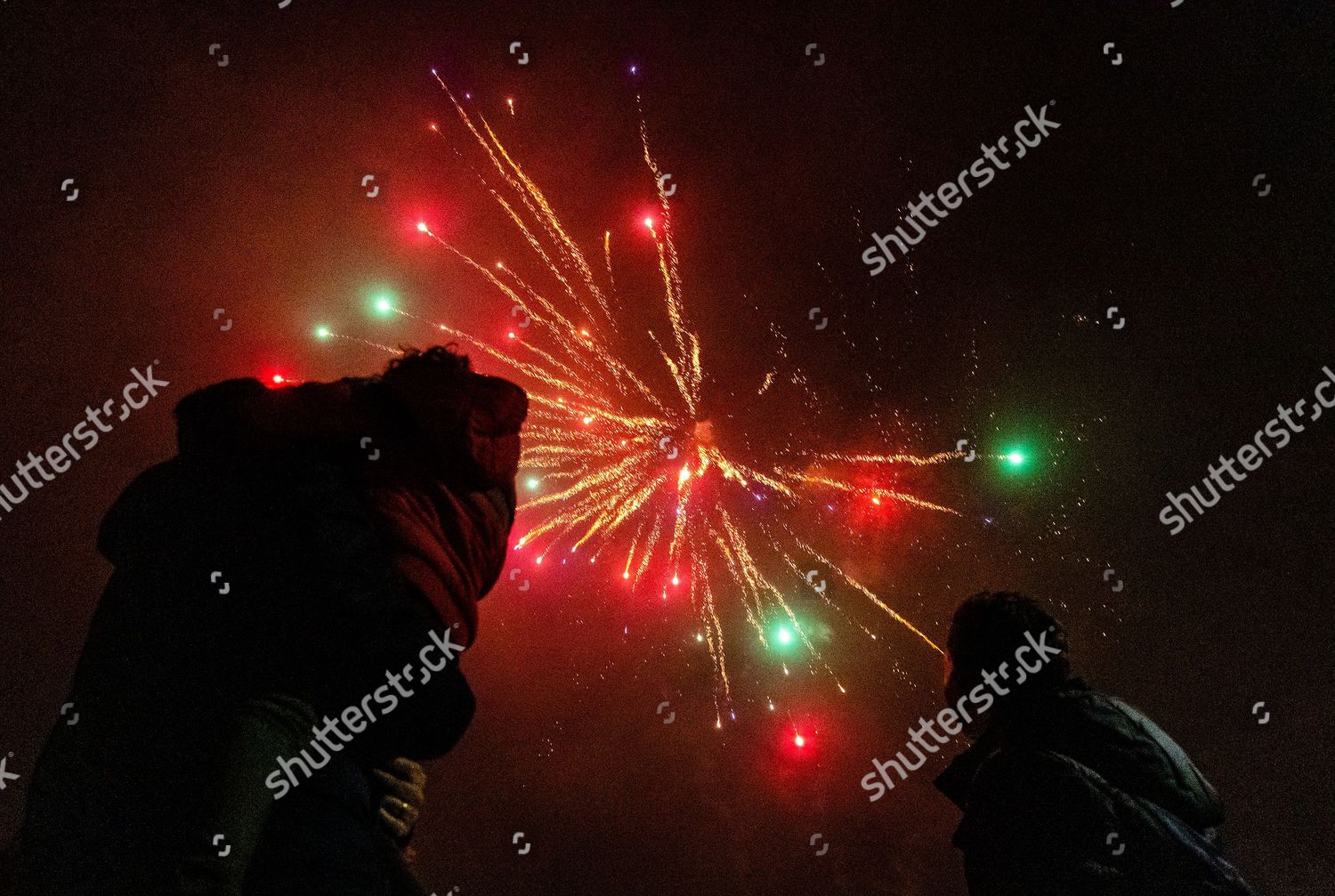 Fireworks During New Years Eve Netherlands Editorial Stock Photo ...