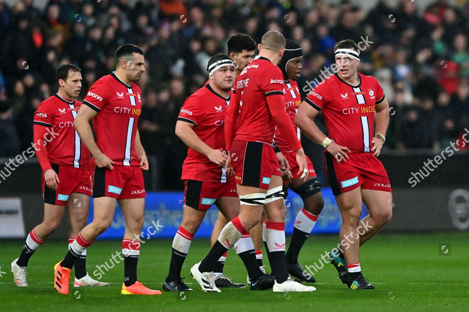 Saracens Players Including Harvey Beaton Look Editorial Stock Photo ...