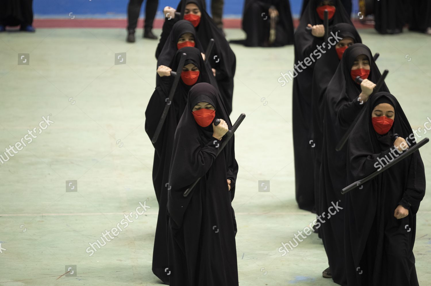 Iranian Female Members Islamic Revolutionary Guard Editorial Stock ...