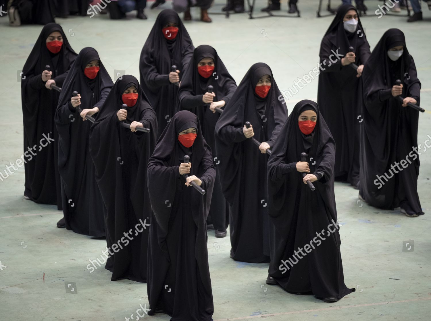 Iranian Female Members Islamic Revolutionary Guard Editorial Stock ...