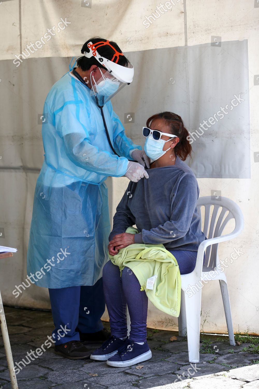Woman Suspected Having Covid19 Checked By Editorial Stock Photo - Stock ...