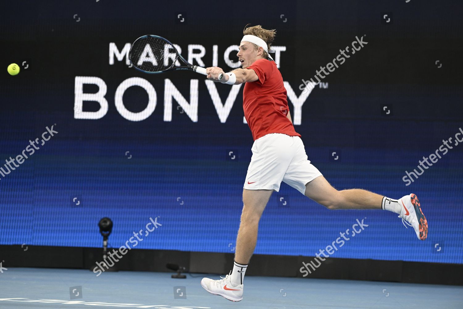 Denis Shapovalov Team Canada Hits Backhand Editorial Stock Photo - Stock Image | Shutterstock