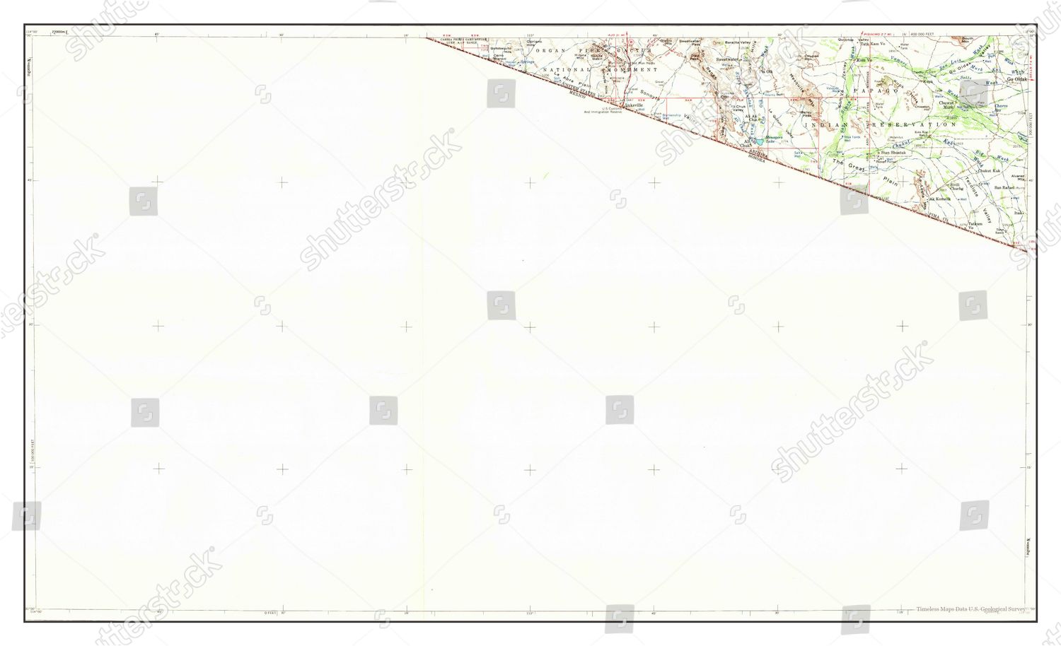Usa Timeless Maps Lukeville Arizona Map Editorial Stock Photo - Stock ...