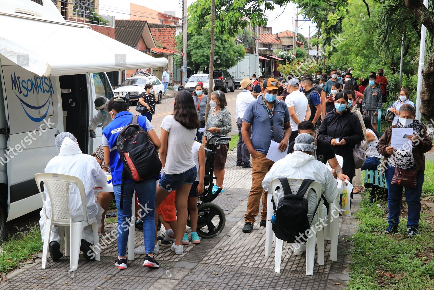 People Queue Covid19 Test Santa Cruz Editorial Stock Photo - Stock ...