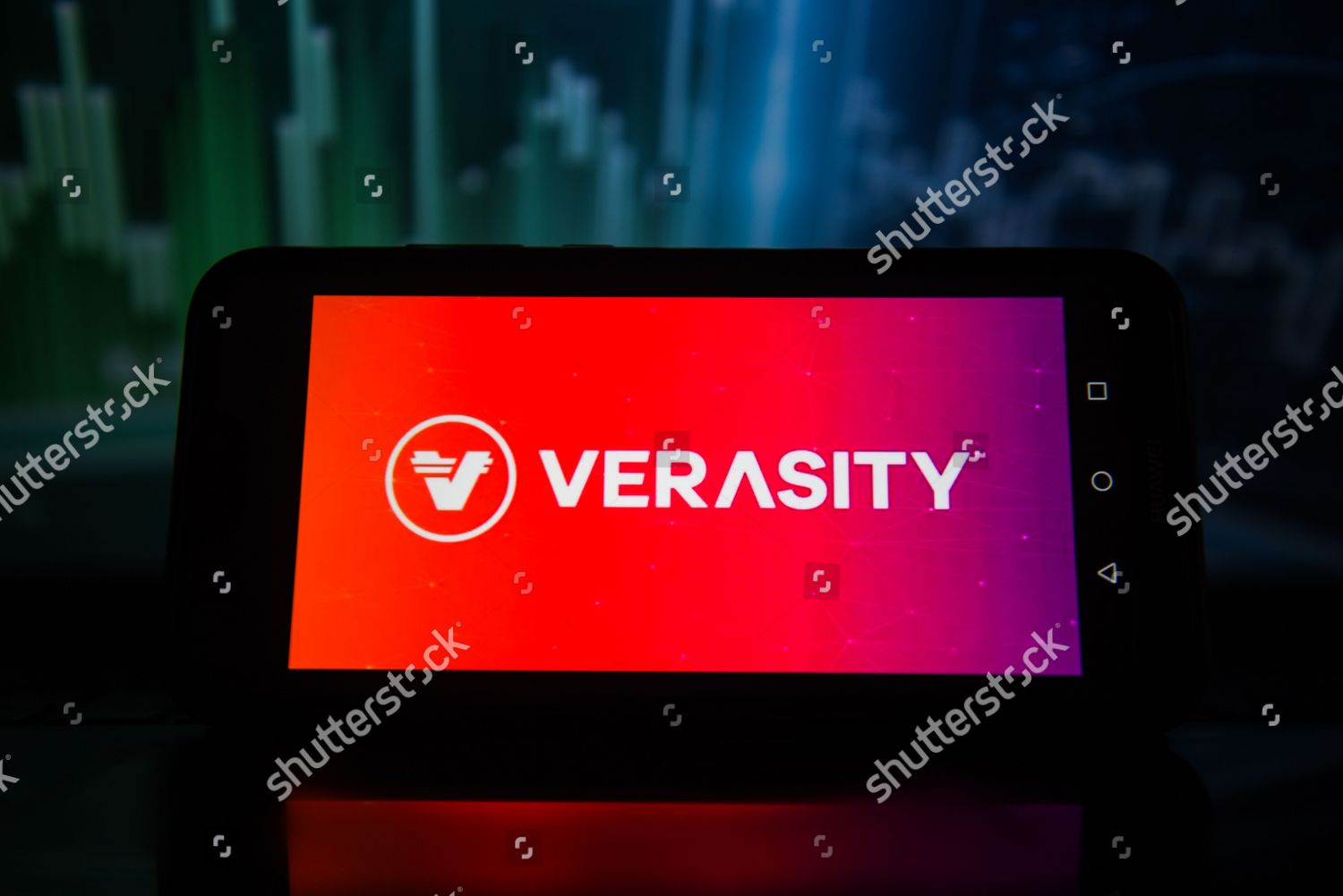 This Photo Illustration Verasity Logo Displayed Editorial Stock Photo ...