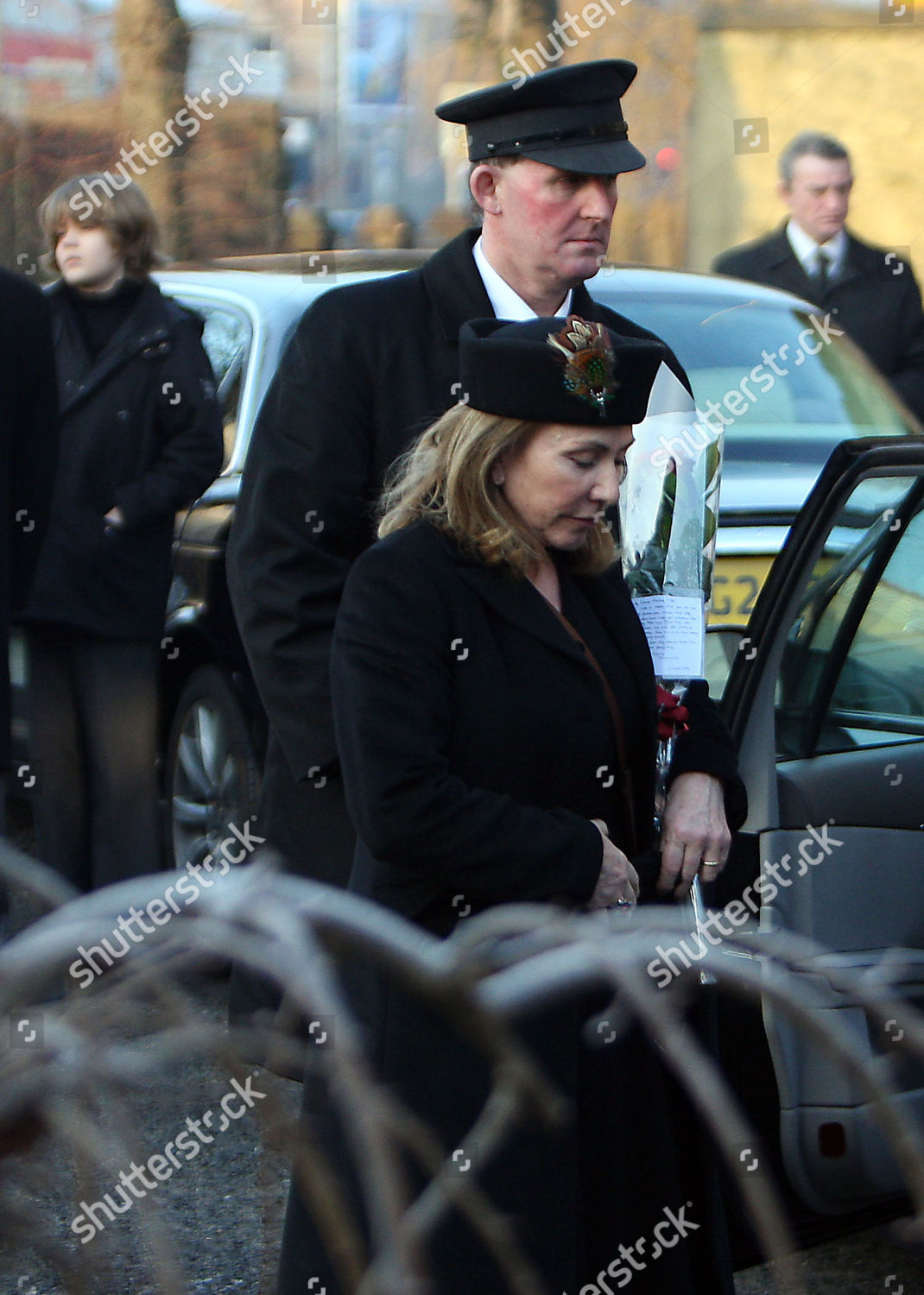 Gerry Raffertys Exwife Carla Arriving Clutching Editorial Stock Photo ...