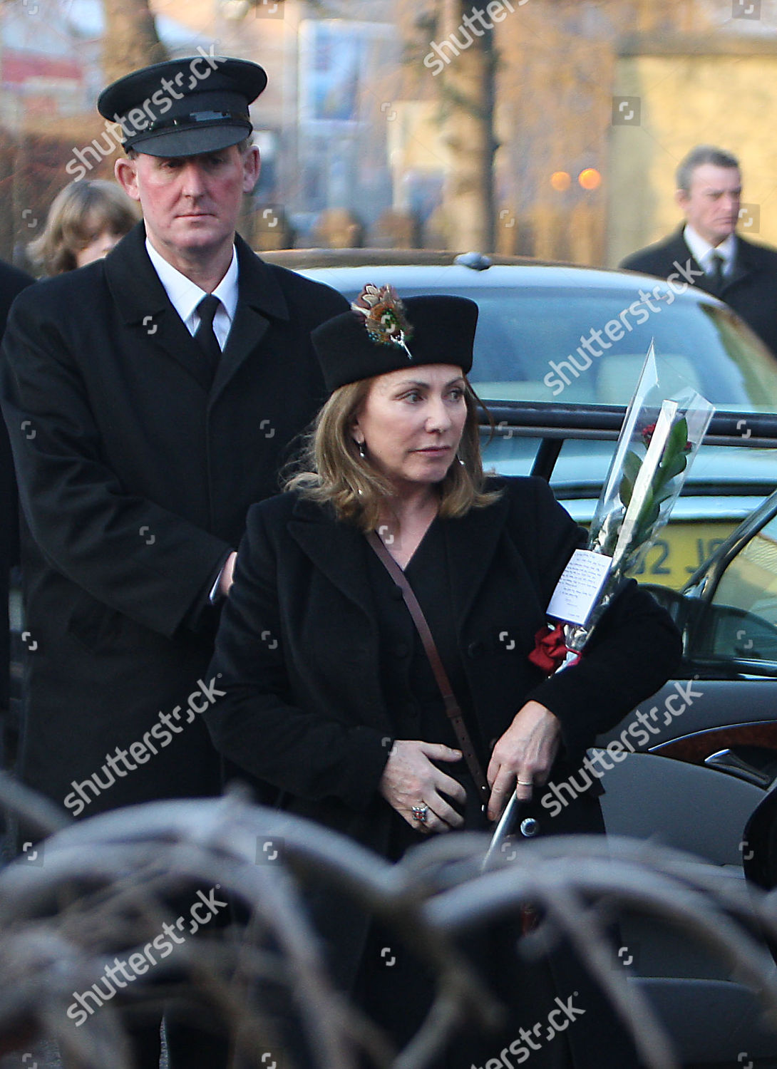 Gerry Raffertys Exwife Carla Arriving Clutching Editorial Stock Photo ...