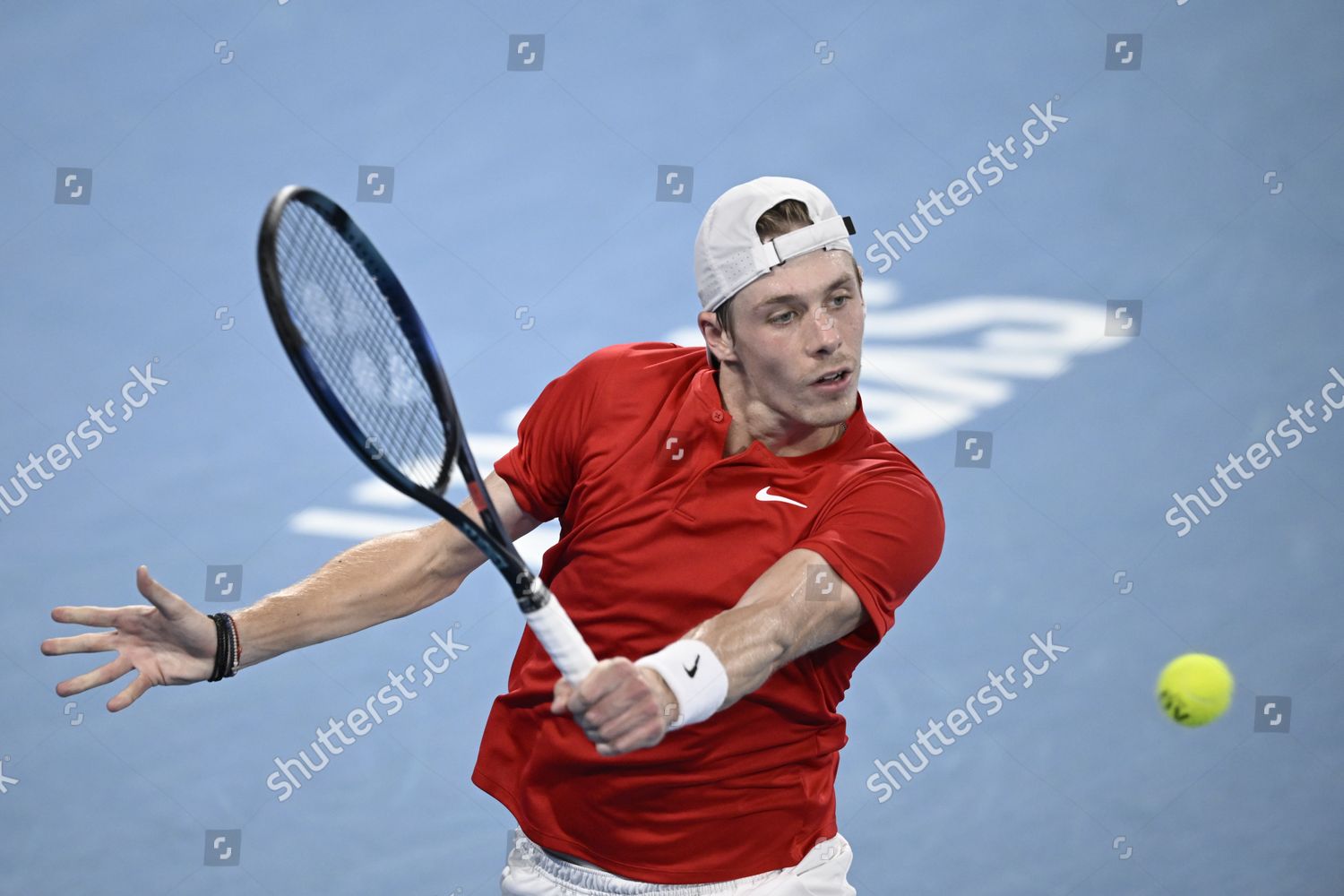 Denis Shapovalov Team Canada Hits Backhand Editorial Stock Photo - Stock Image | Shutterstock
