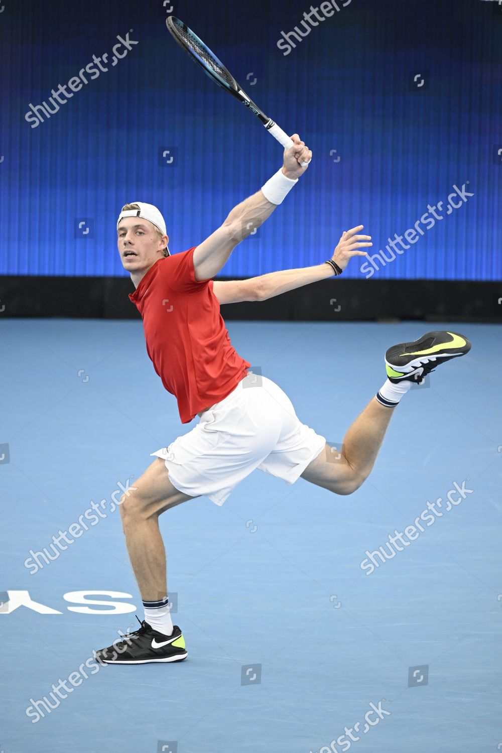 Denis Shapovalov Team Canada Hits Backhand Editorial Stock Photo - Stock Image | Shutterstock