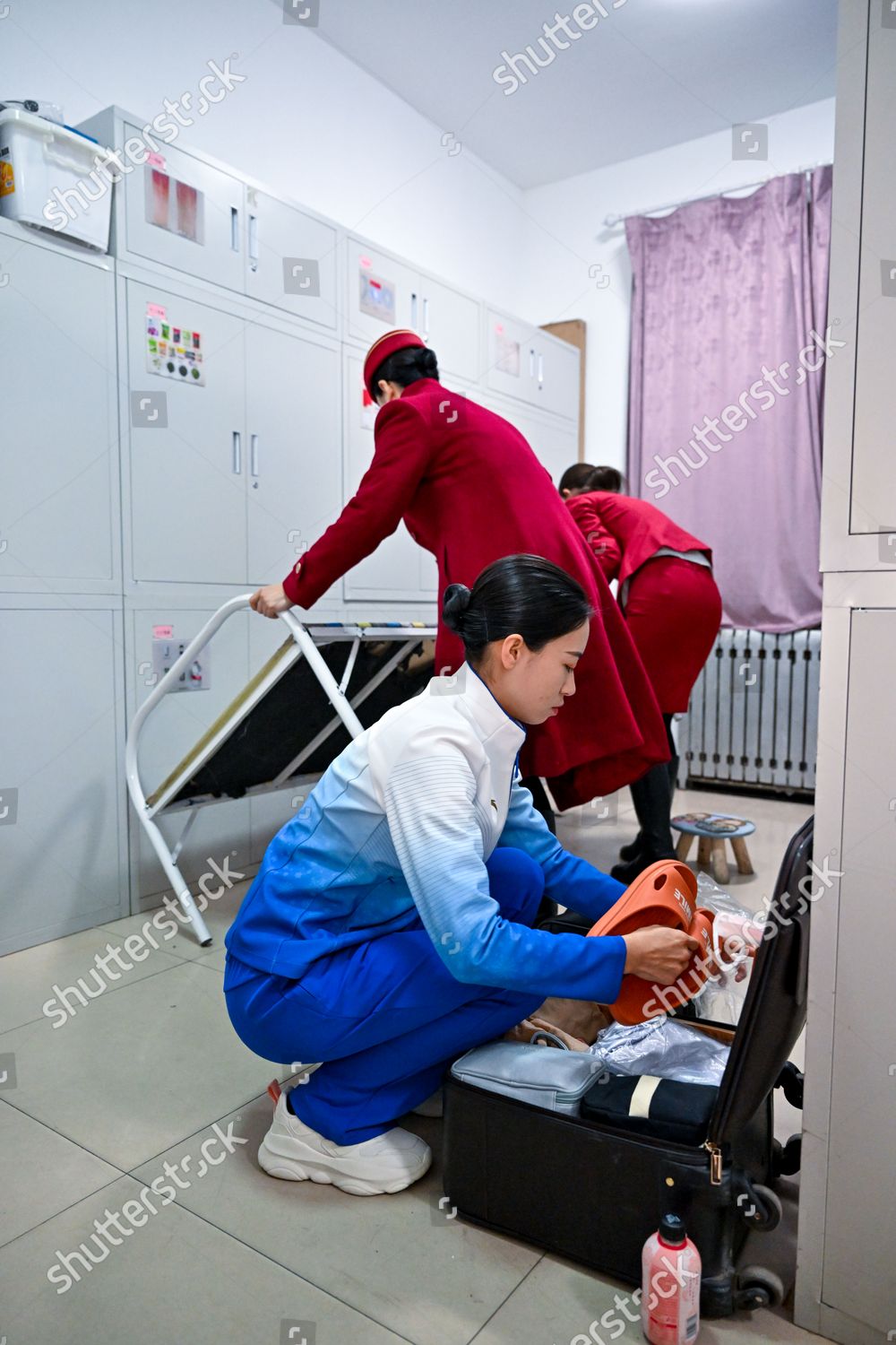 Wu Yifan Packs Luggage Her Dormitory Editorial Stock Photo - Stock ...