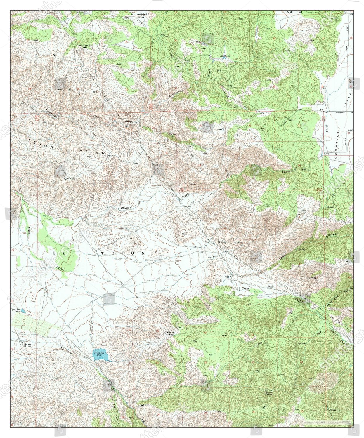 Usa Timeless Maps Tejon Ranch California Editorial Stock Photo - Stock ...