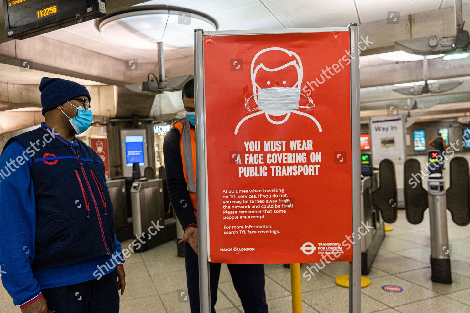 Tfl Transport London Staff Adjust Poster Editorial Stock Photo - Stock ...