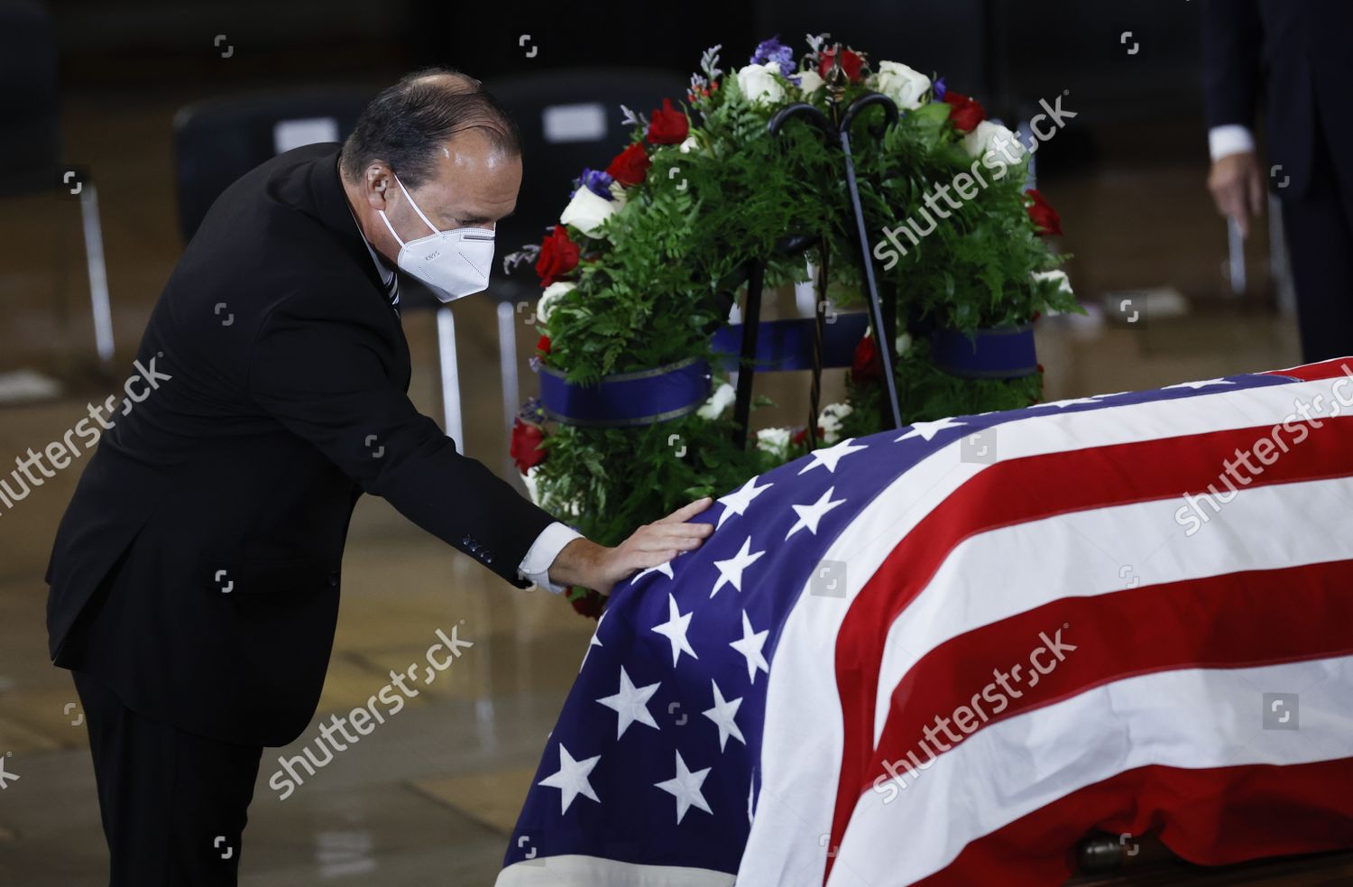 Sen Mike Lee Rut Touches Casket Editorial Stock Photo - Stock Image ...