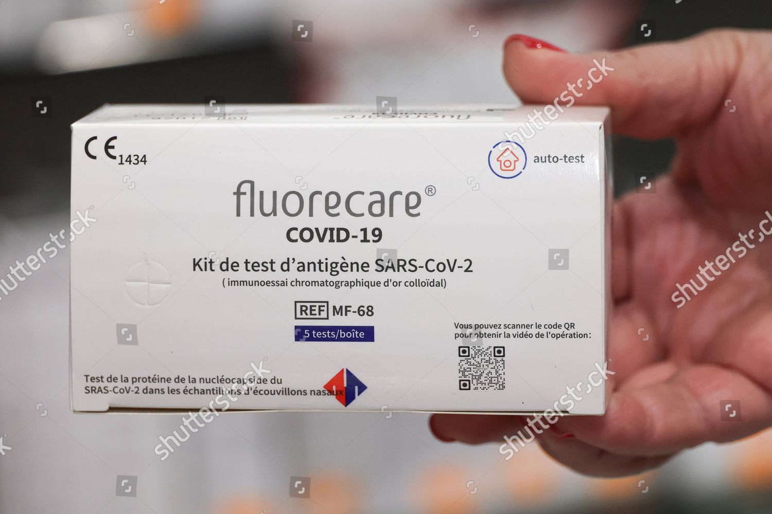 Selftest Box Selftest Fluorescare Covid19 Antigen Editorial Stock Photo ...