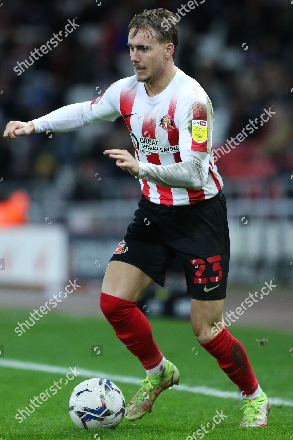 Jack Diamond Sunderland Action During Sky Editorial Stock Photo - Stock ...