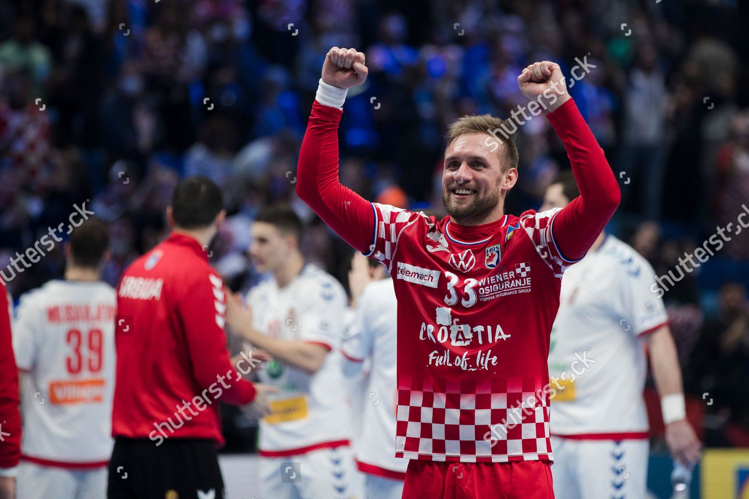 Luka Cindric Croatia Celebrates Victory Editorial Stock Photo - Stock ...
