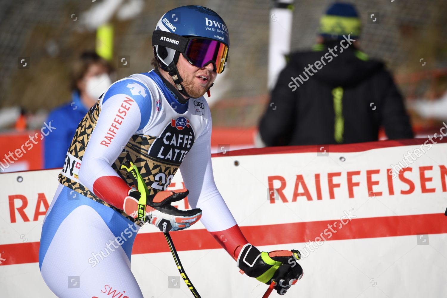 Niels Hintermann Switzerland Reacts Finish Area Editorial Stock Photo ...
